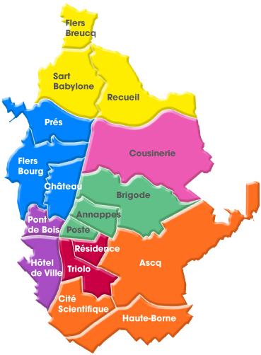 Plan de Villeneuve-d Ascq - Voyages - Cartes Plan de Villeneuve-d Ascq - Voyages - Cartes